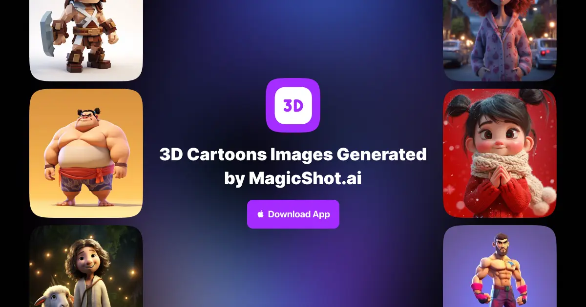 AI Cartoon Images Generated by MagicShot.ai