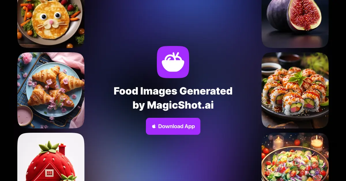 AI Food Images Generated by MagicShot.ai