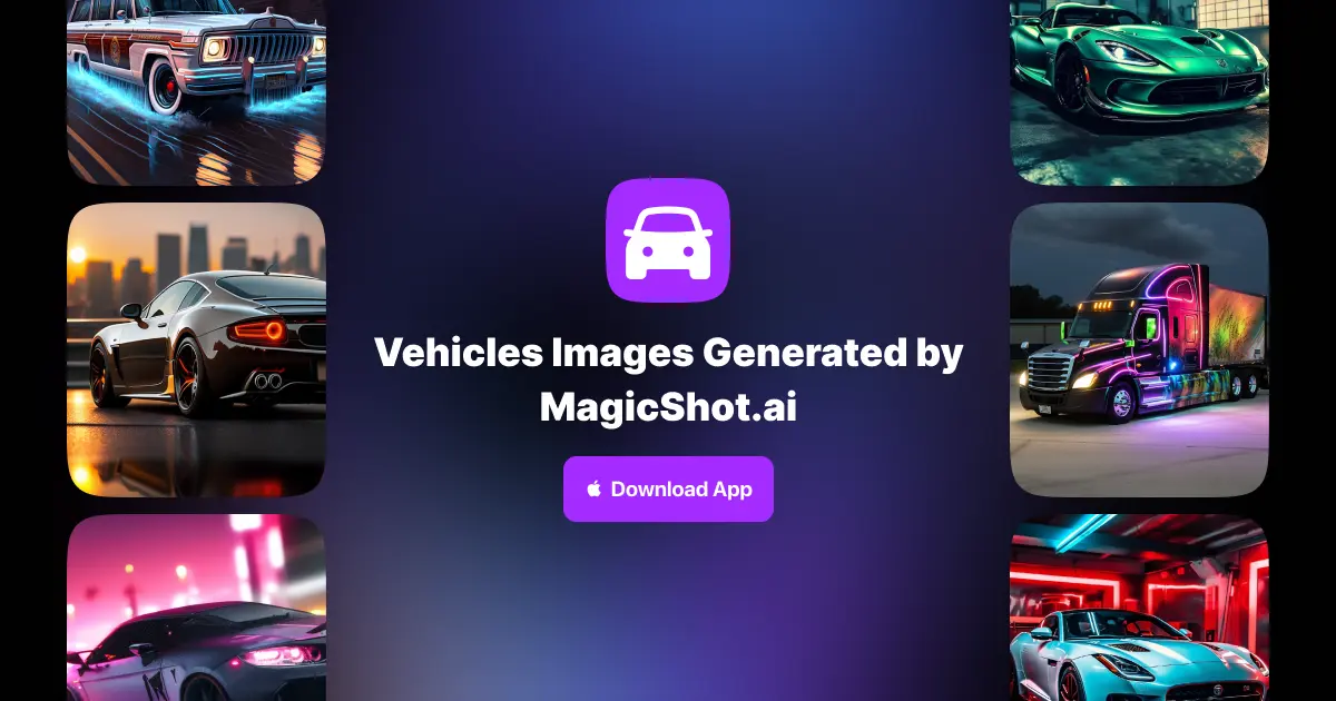 AI Vehicle Images Generated by MagicShot.ai