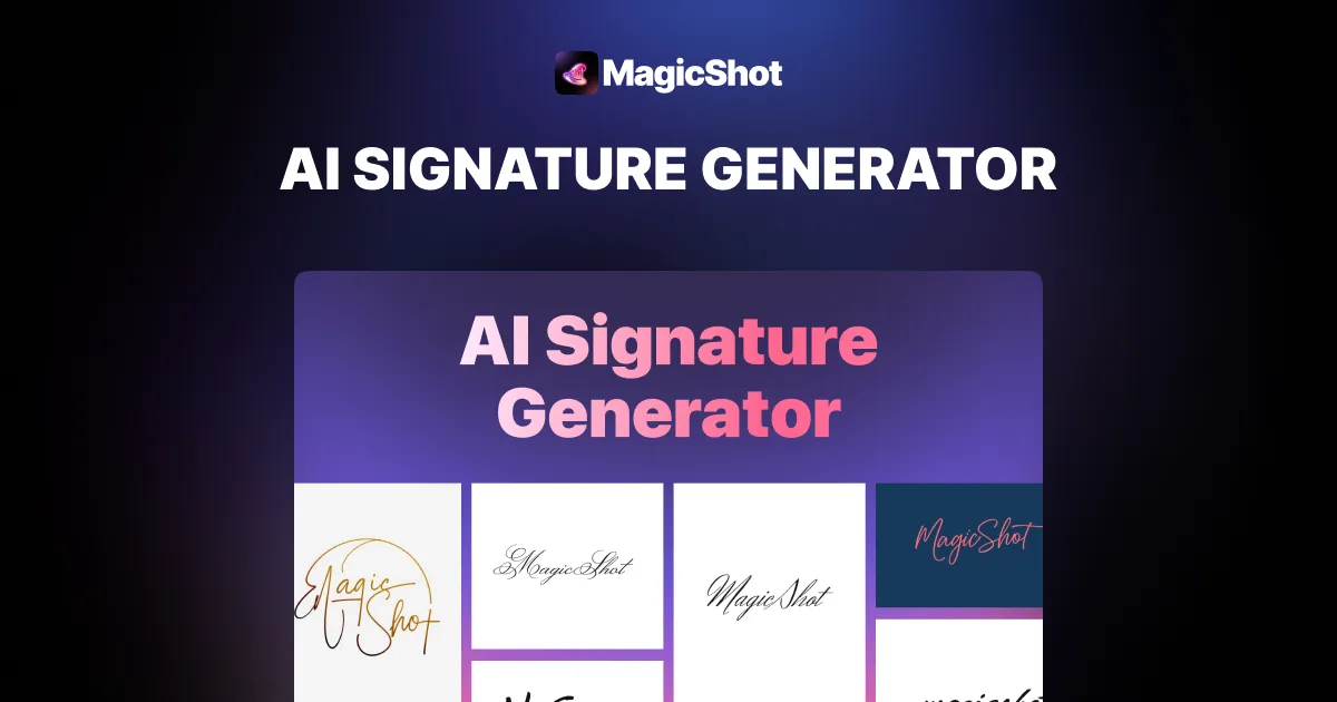 AI Signature Generator | MagicShot.ai